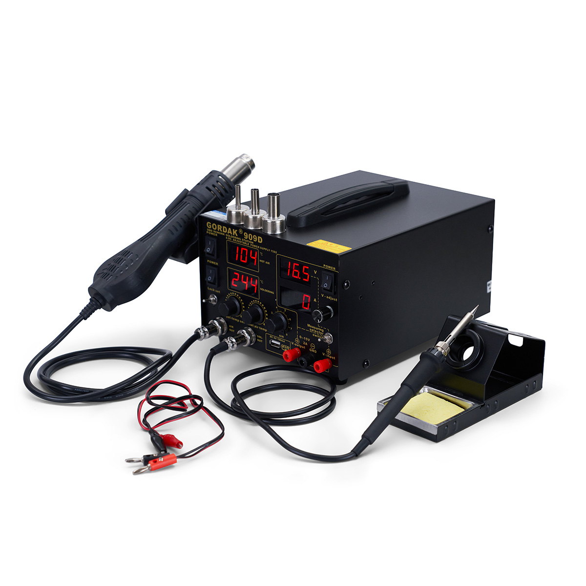 GORDAK 909D 3-in-1 Soldering and Rework Station with Adjustable DC ...
